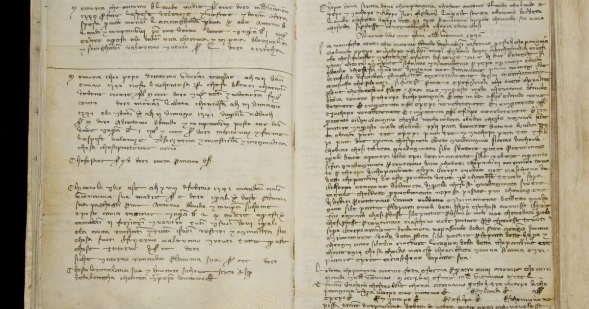 Newberry Library | Medieval Italian Paleography Intensive