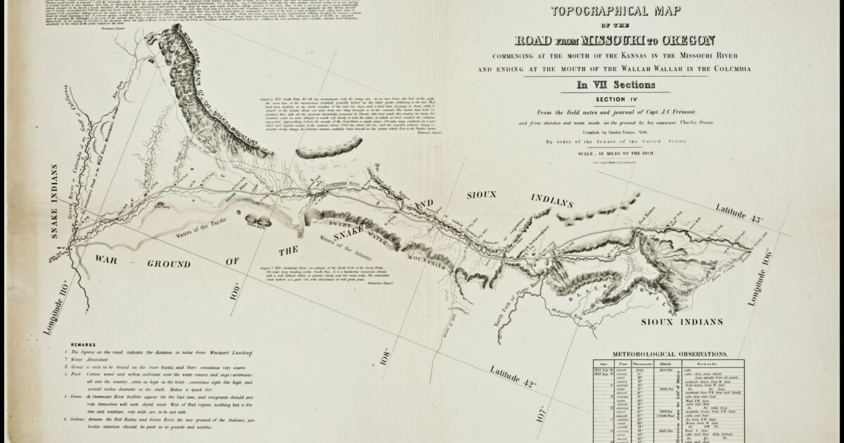 Newberry Library | Mobility Corridor: Mapping the Oregon Trail