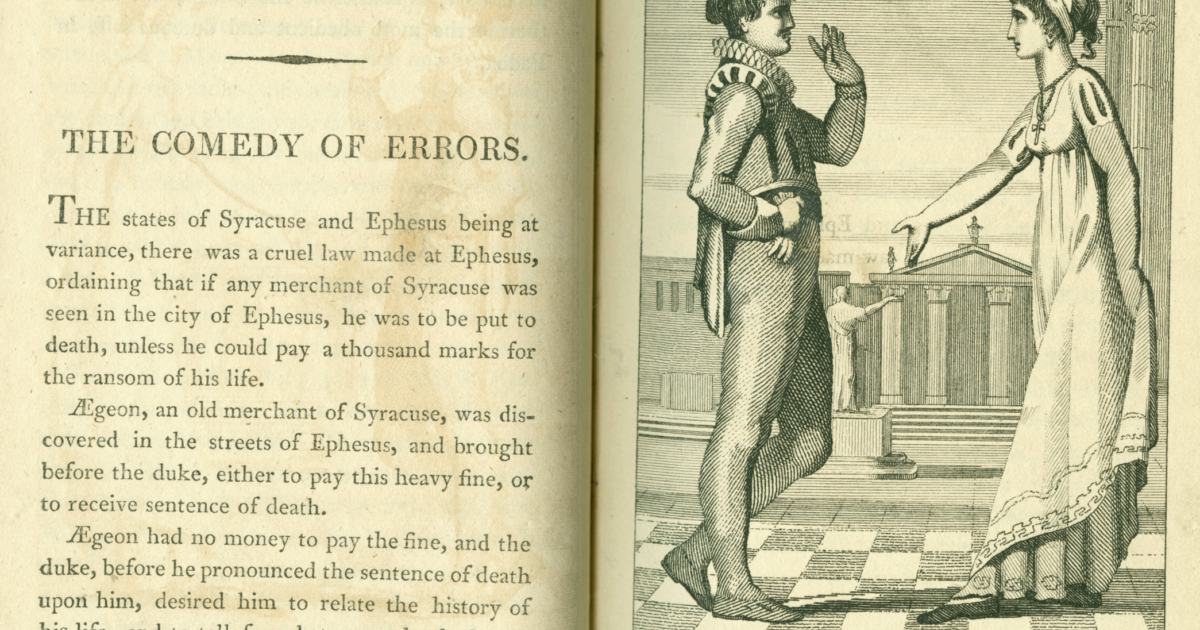 Newberry Library | A Comedy of Errors: A Theatrical Reading with the…