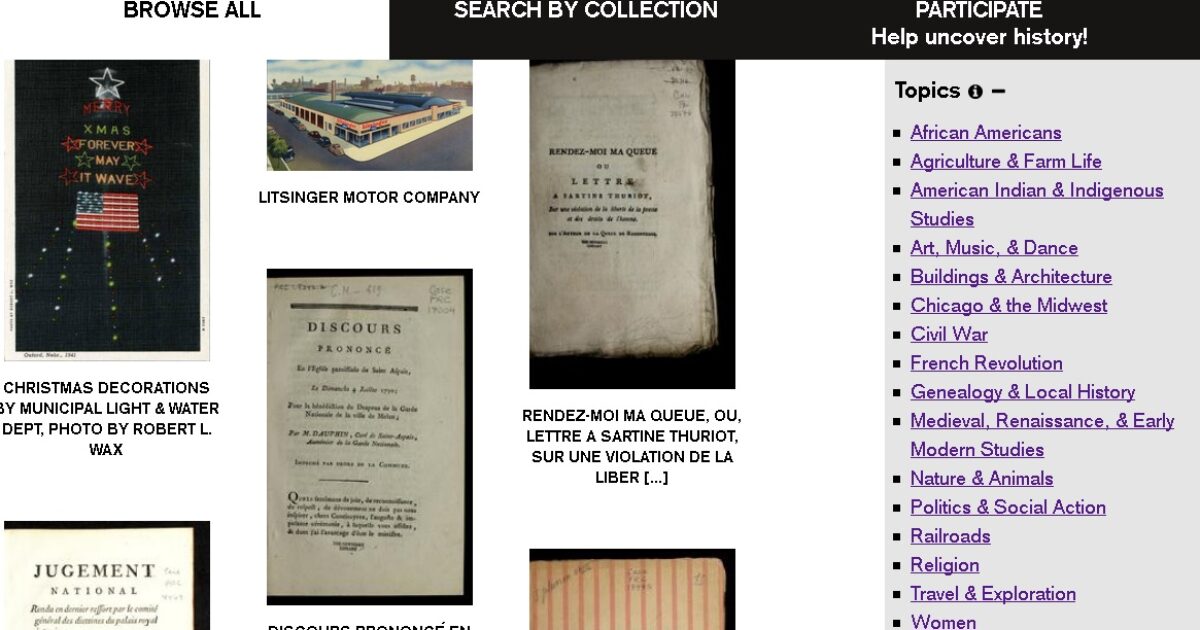 The Newberry Launches New Site for Digital… | Newberry Library